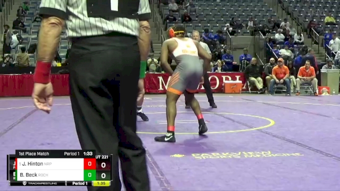 220 lbs 1st Place Match - Julante Hinton, Fort Wayne Northrop vs Brady ...