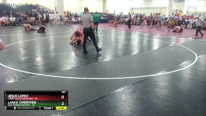 157 lbs Round 2 (10 Team) - Jesus Lopez, Terre Haute South Red vs Lance ...