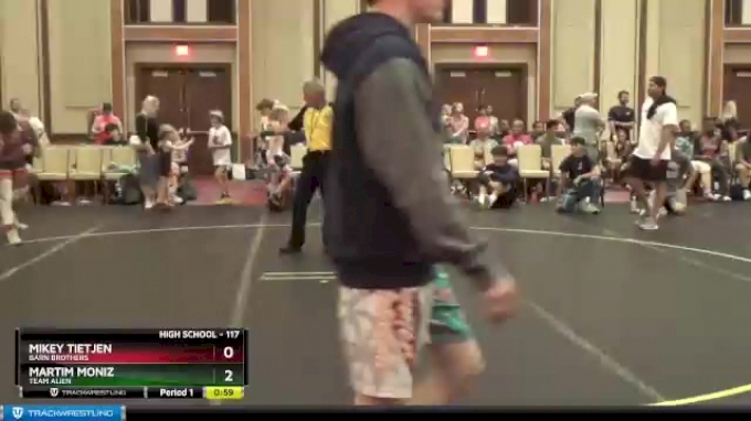 117 lbs Quarterfinal - Mikey Tietjen, Barn Brothers vs Martim Moniz ...