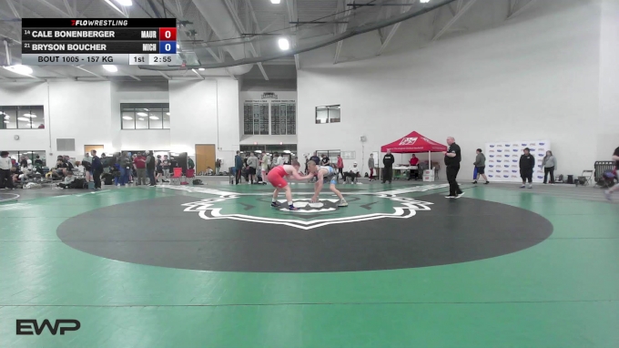157 kg Rr Rnd 1 - Cale Bonenberger, Maurer Coughlin Wrestling Club vs ...