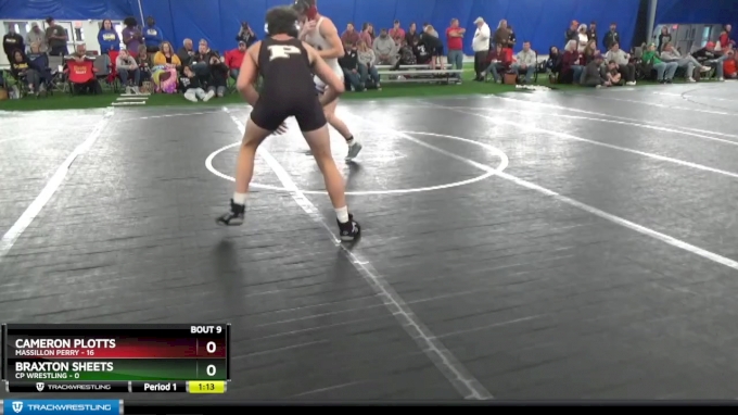 132 lbs Round 3 (8 Team) - Cameron Plotts, Massillon Perry vs Braxton ...