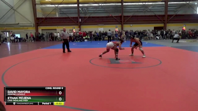 150 lbs Cons. Round 6 - Ethan Mojena, Lake Highland Prep vs David ...