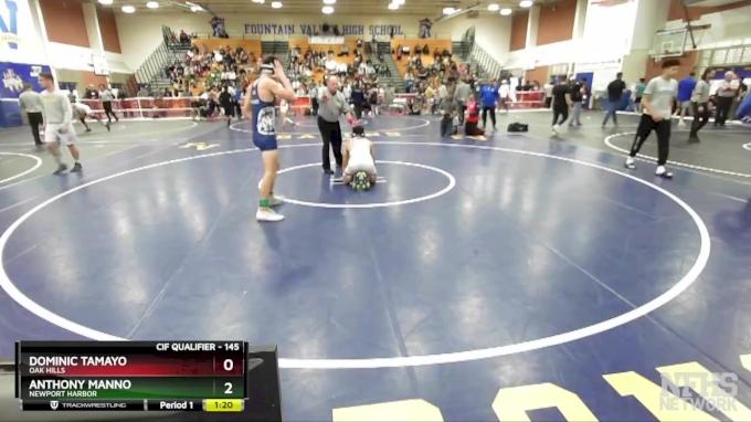145 lbs 1st Place Match - Dominic Tamayo, Oak Hills vs Anthony Manno ...