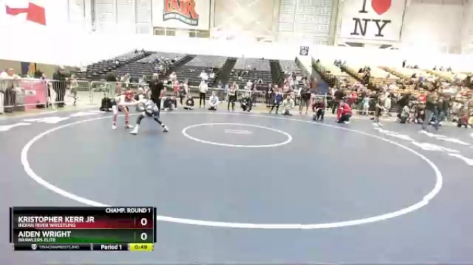 70 lbs Champ. Round 1 - Kristopher Kerr Jr, Indian River Wrestling vs ...