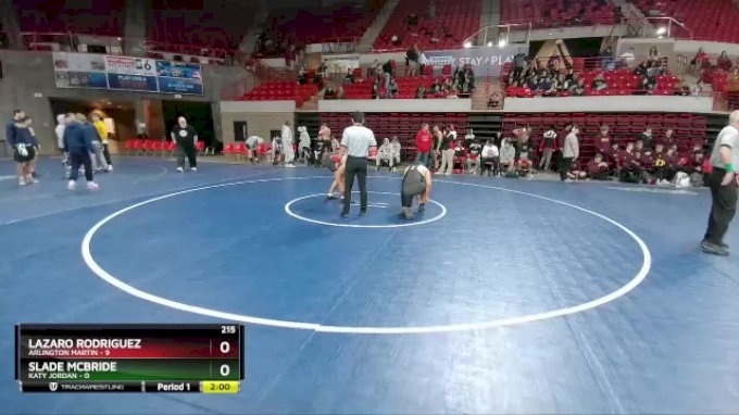 215 lbs Round 1 (16 Team) - Lazaro Rodriguez, Arlington Martin vs Slade ...