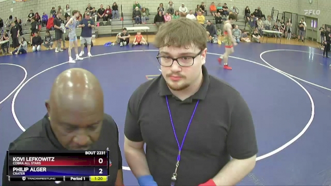 132 lbs Cons. Round 3 - Kovi Lefkowitz, Cobra All Stars vs Philip Alger ...