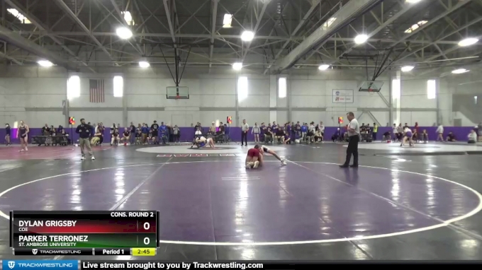 149 lbs Cons. Round 2 - Parker Terronez, St. Ambrose University vs ...