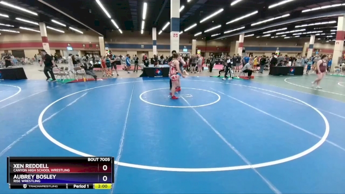 142 lbs Round 1 - Xen Reddell, Canyon High School Wrestling vs Aubrey ...