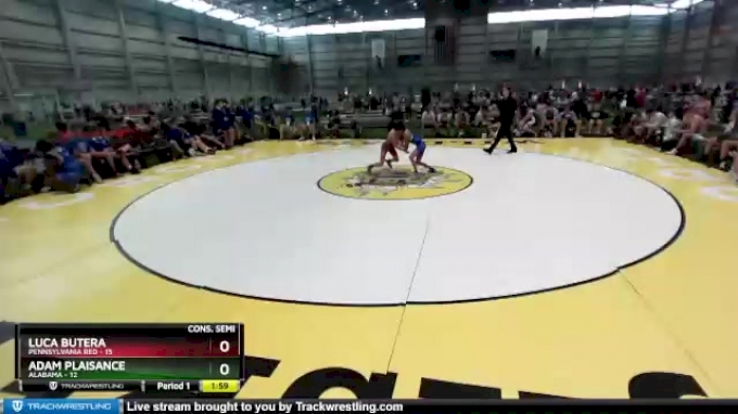 88 lbs 2nd Wrestleback (8 Team) - Luca Butera, Pennsylvania Red vs Adam ...
