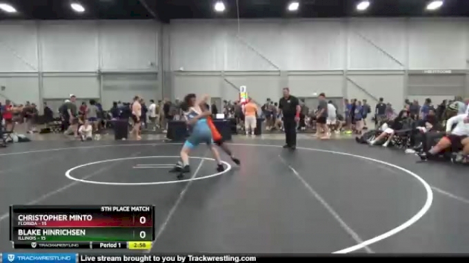 160 lbs Placement Matches (8 Team) - Christopher Minto, Florida vs ...