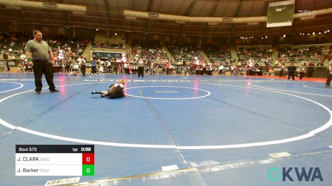 52 lbs Consolation - Jayce CLARK, Choctaw Ironman Youth Wrestling vs ...