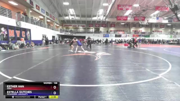 136 lbs Champ. Round 2 - Esther Han, Iowa vs Estella Gutches, McKendree ...