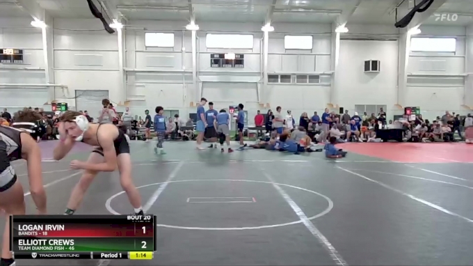 140 lbs Round 4 (10 Team) - Logan Irvin, Bandits vs Elliott Crews, Team ...