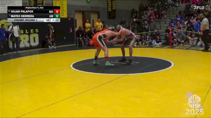 116 lbs Champ. Round 1 - Mateo Herrera, Anderson Attack WC vs Julian ...