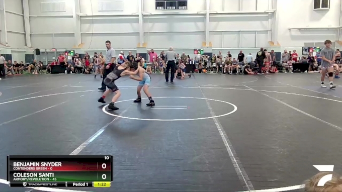 80 lbs Round 4 (8 Team) - Benjamin Snyder, Contenders Green vs Coleson ...