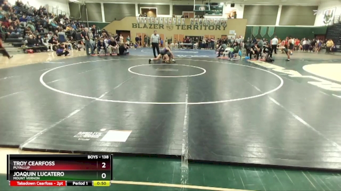 138 lbs Cons. Round 3 - Joaquin Lucatero, Mount Vernon vs Troy Cearfoss, Puyallup