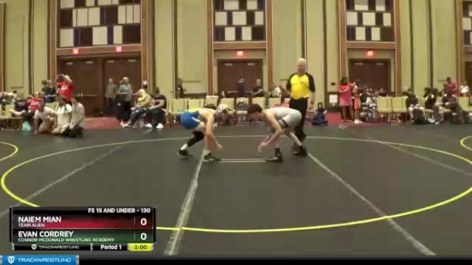 130 lbs Quarterfinal - Evan Cordrey, Connor McDonald Wrestling Academy ...