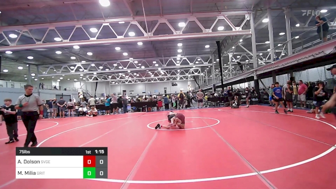 75 lbs Rr Rnd 2 - Andrew Dolson, Savage Wrestling vs Max Milia, Grit ...