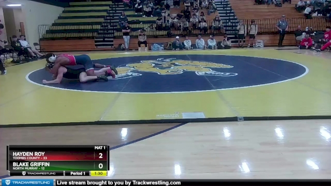 190 lbs Round 1 (16 Team) - Hayden Roy, Toombs County vs BLAKE GRIFFIN ...