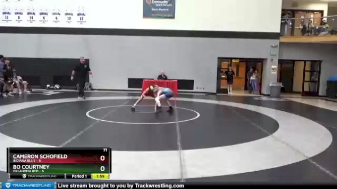 71 lbs Placement Matches (8 Team) - Cameron Schofield, Indiana Blue vs ...