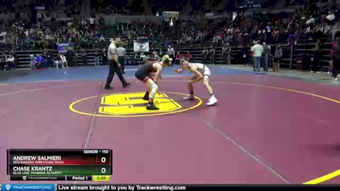 110 lbs Champ. Round 1 - Chase Krantz, Blue Line Training Academy vs ...