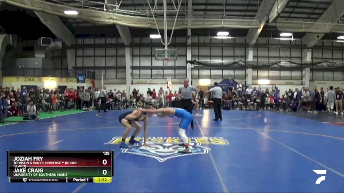 125 lbs 1st Place Match - Joziah Fry, Johnson & Wales University (Rhode ...