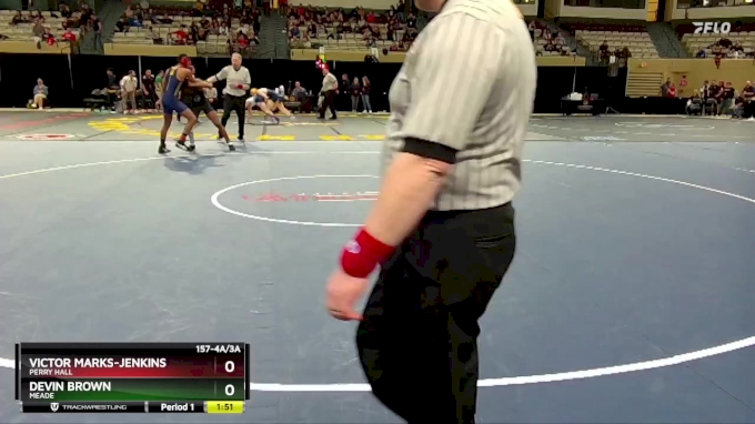 157-4A/3A Semifinal - Victor Marks-Jenkins, Perry Hall vs Devin Brown ...
