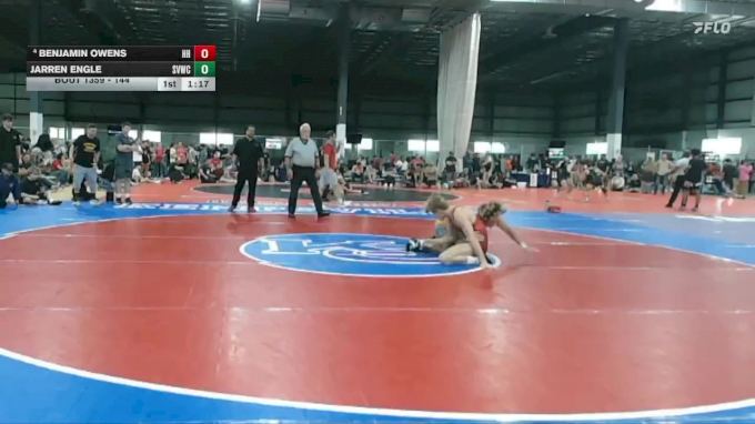 144 lbs Champ. Round 3 - Jarren Engle, Shenandoah Valley Wrestling Cl vs Benjamin Owens, Hanover ...