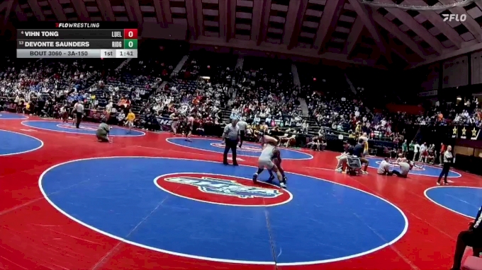 3A-150 lbs Champ. Round 1 - Devonte Saunders, Ridgeland vs Vihn Tong ...