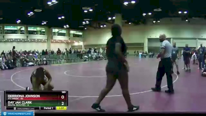 185 lbs Round 2 (10 Team) - Derriona Johnson, STL Green vs Day`jah ...