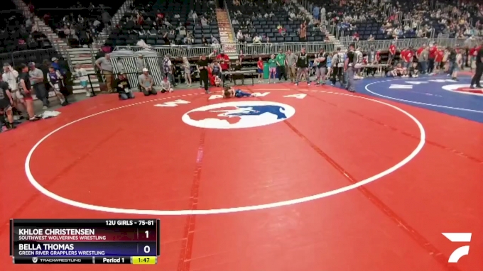 75-81 lbs Semifinal - Khloe Christensen, Southwest Wolverines Wrestling ...