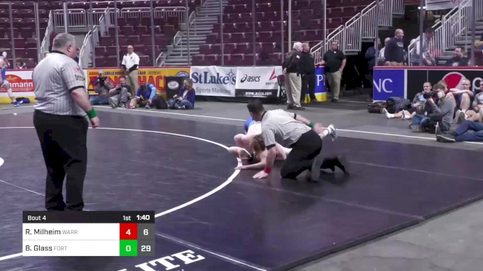 139 lbs Round Of 16 - Reagan Milheim, Warrior Run vs Blake Glass, Fort ...