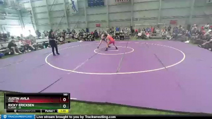 160 lbs Placement Matches (8 Team) - Justin Avila, Iowa vs Ricky ...