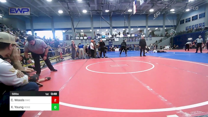 58 lbs Quarterfinal - Conner Woods, Salina Wrestling Club vs Xander ...