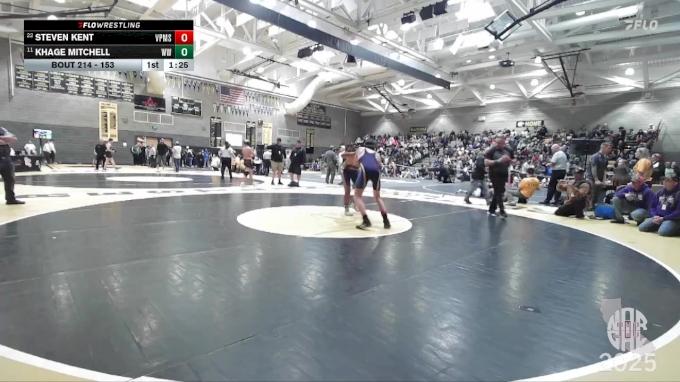 153 lbs Champ. Round 1 - Khage Mitchell, Willows Wrestling vs Steven ...