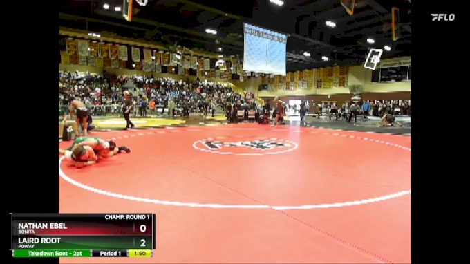 157 lbs Champ. Round 1 - Laird Root, Poway vs Nathan Ebel, Bonita