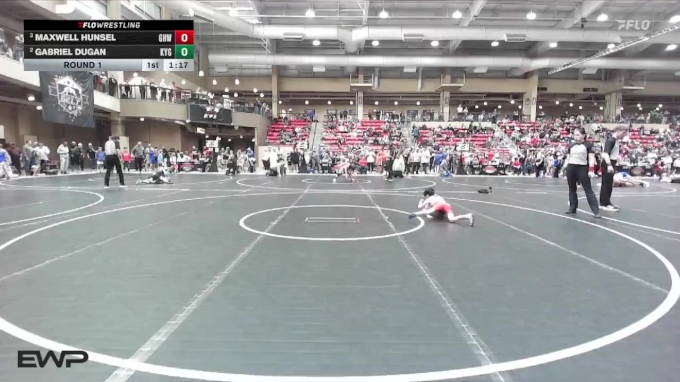 52 lbs Round 1 - Gabriel Dugan, Kansas Young Guns vs Maxwell Hunsel ...