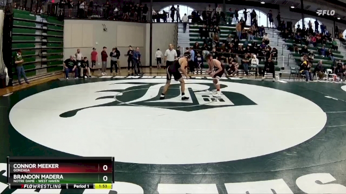 132 lbs Champ. Round 2 - Connor Meeker, Gonzaga vs Brandon Madera ...