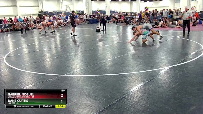 150 lbs Round 5 (10 Team) - Gabriel Noguel, Eagle Empire Purple vs Dane ...