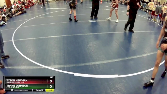 140 lbs Semis & 1st Wrestleback (8 Team) - Travis Johnson, Kansas Mamba ...