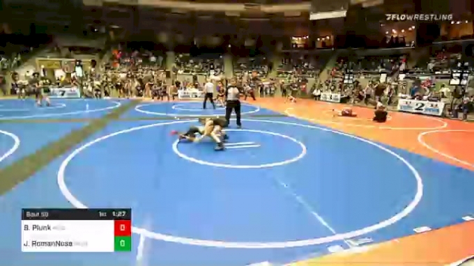 61 lbs Semifinal - Braxton Plunk, R.A.W. vs Jaegar RomanNose, Prodigy ...
