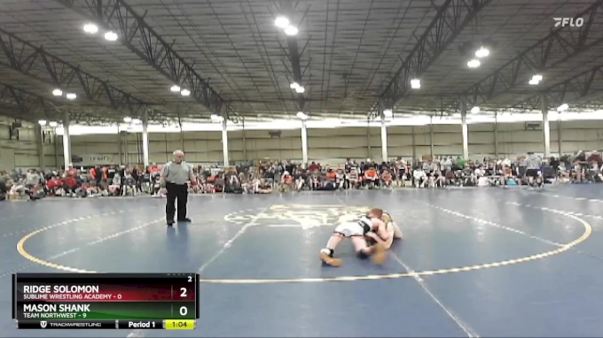 87 lbs Round 2 (4 Team) - Ridge Solomon, Sublime Wrestling Academy vs ...