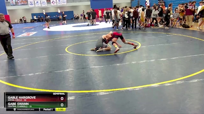 106 lbs Semis (4 Team) - Gabe Swann, Central (Carroll) vs Gable ...