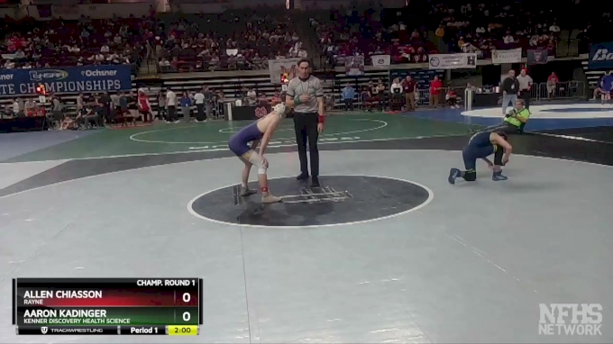 D 2 106 lbs Champ. Round 1 - Aaron Kadinger, Kenner Discovery Health ...