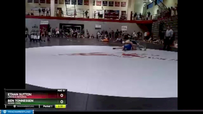 184 lbs Prelim - Ben Tonnessen, Adams State vs Ethan Sutton, Lincoln ...