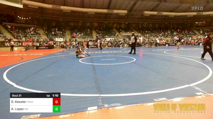 76 lbs Round Of 32 - Dylan Kessler, Kraken vs Aaron Lopez, RedWave ...
