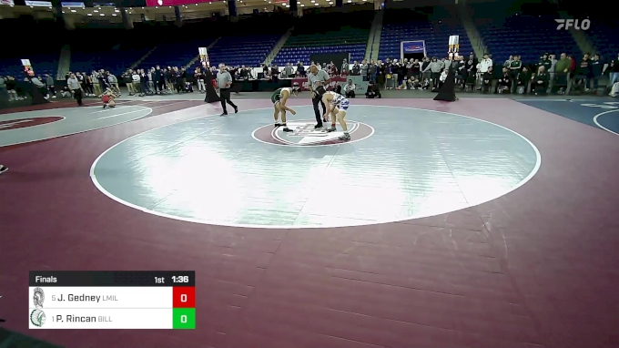 120 lbs Final - Jack Gedney, Lewis Mills* vs Peter Rincan, Billerica