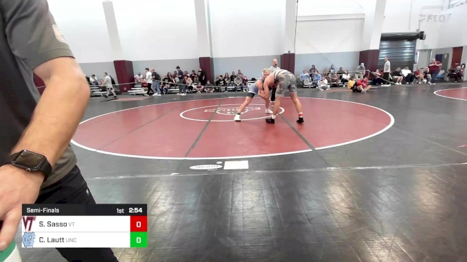 197 lbs Semifinal - Sonny Sasso, Virginia Tech vs Cade Lautt, North ...