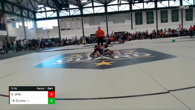 71-74 lbs Cons. Round 1 - Brody Crumly, Petersburg WC vs Evan Uhls ...