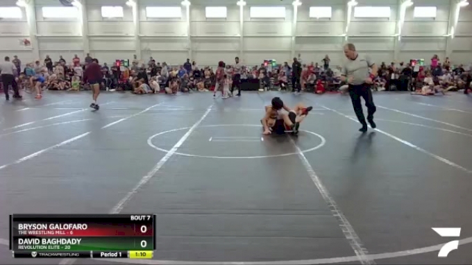 96 lbs Round 3 (6 Team) - Bryson Galofaro, The Wrestling Mill vs David ...